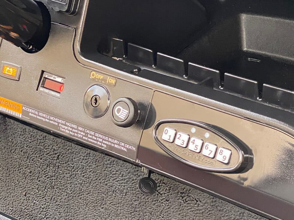 Secure Your Golf Cart with an Electronic Keypad • The Cart Key